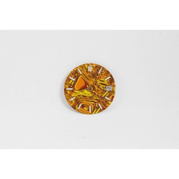 Seiko | Accessories | Hotlava Melted Gold Custom Watch Dial W Date Fit ...